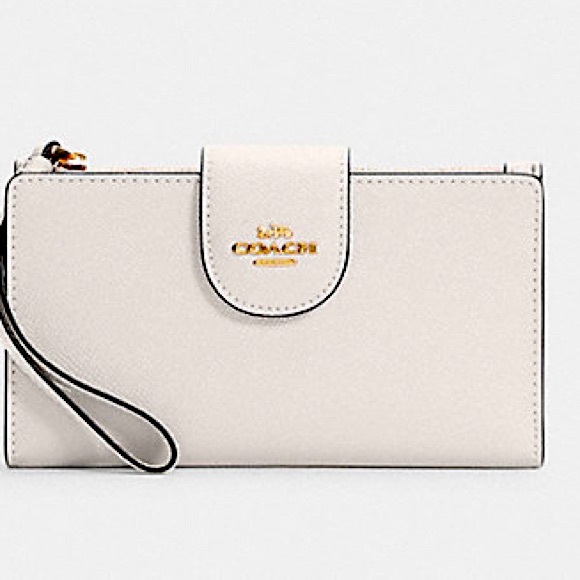 Coach | Bags | Coach Tech Phone Wallet Chalk Color Euc | Poshmark